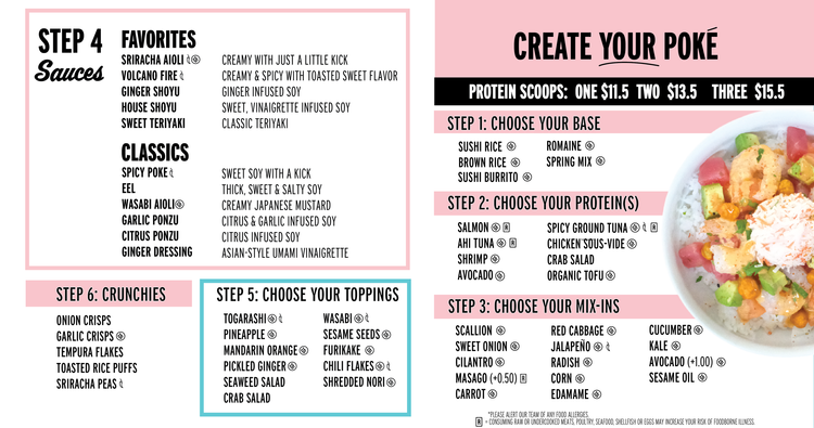 Order Online / Menu — Freshe Poke