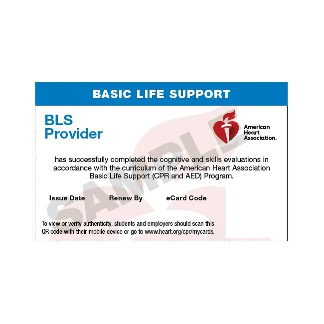 AHA BLS Certification Class | Basic Life Support Training for ...