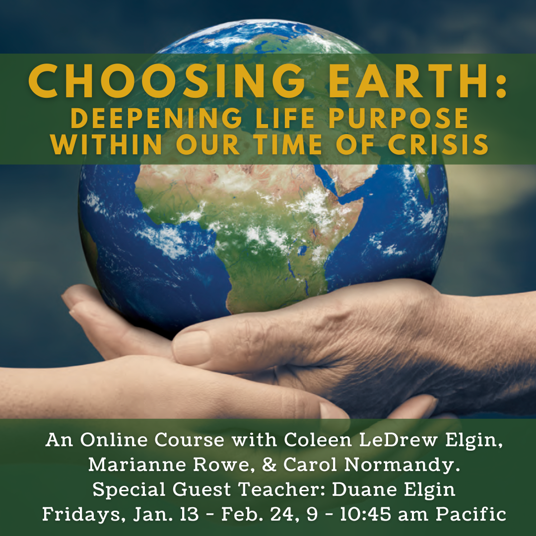 Choosing Earth: Deepening Life Purpose Within Our Time of Crisis ...