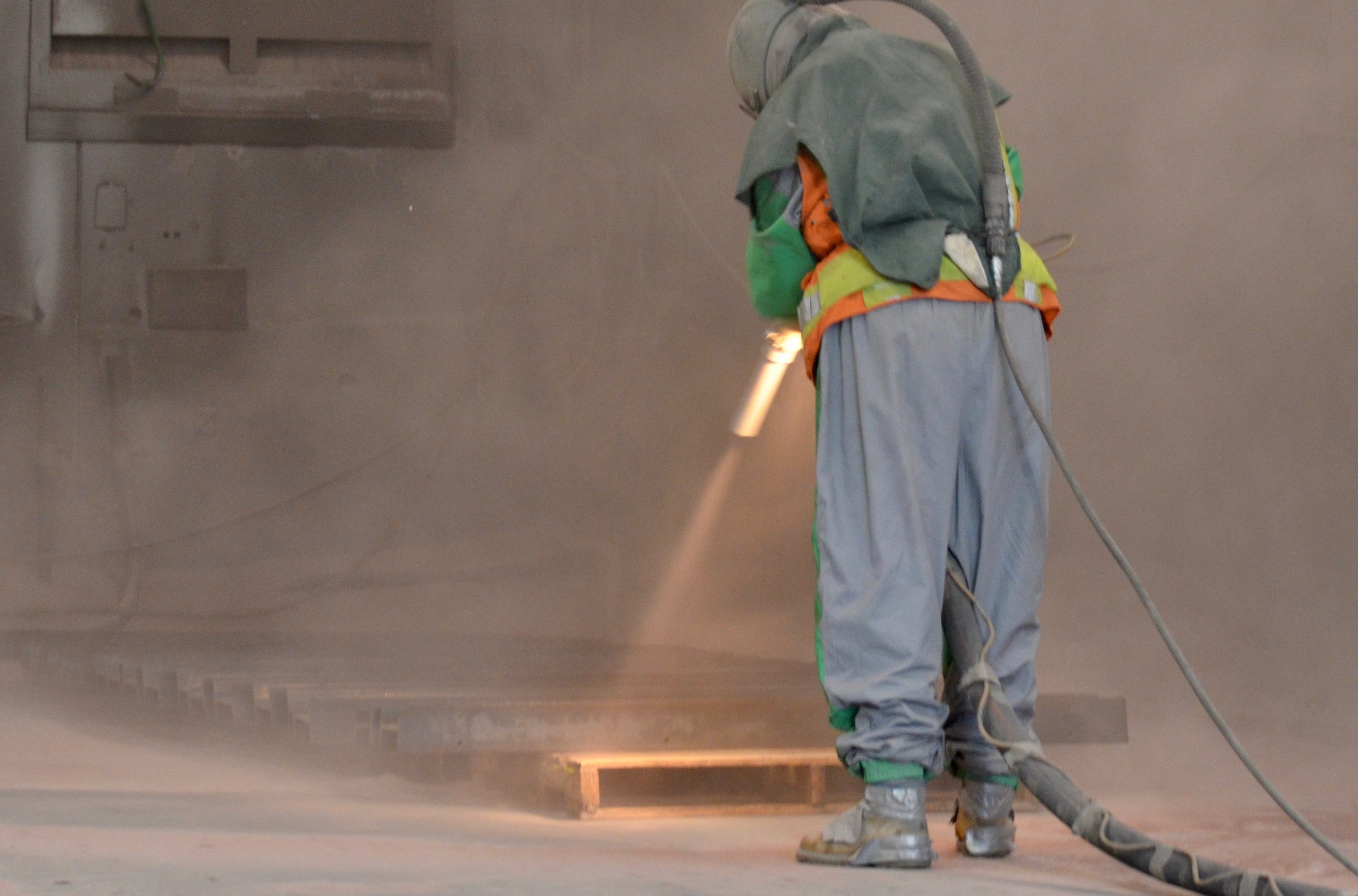 Blasting | Sandblasting, Seattle | Puget Sound Coatings