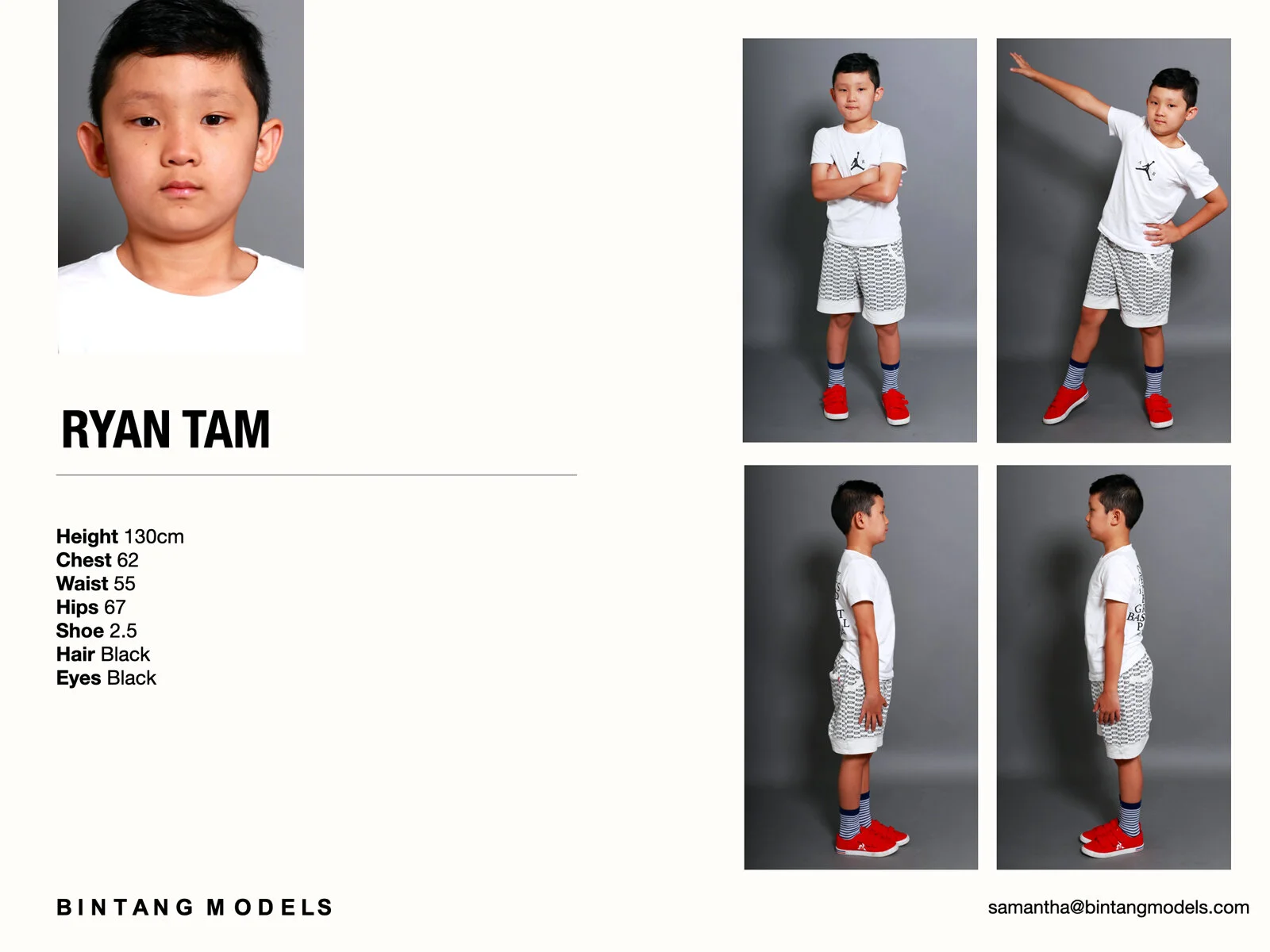 Ryan Tam — BINTANG MODELS & MANAGEMENT