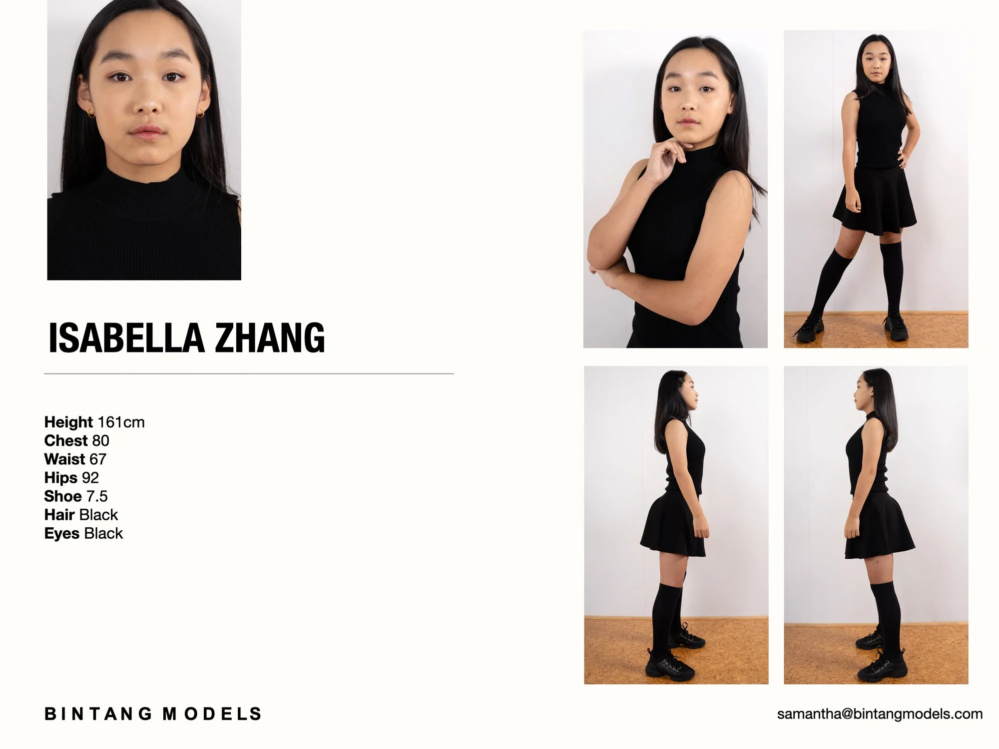 Isabella Zhang — BINTANG MODELS & MANAGEMENT