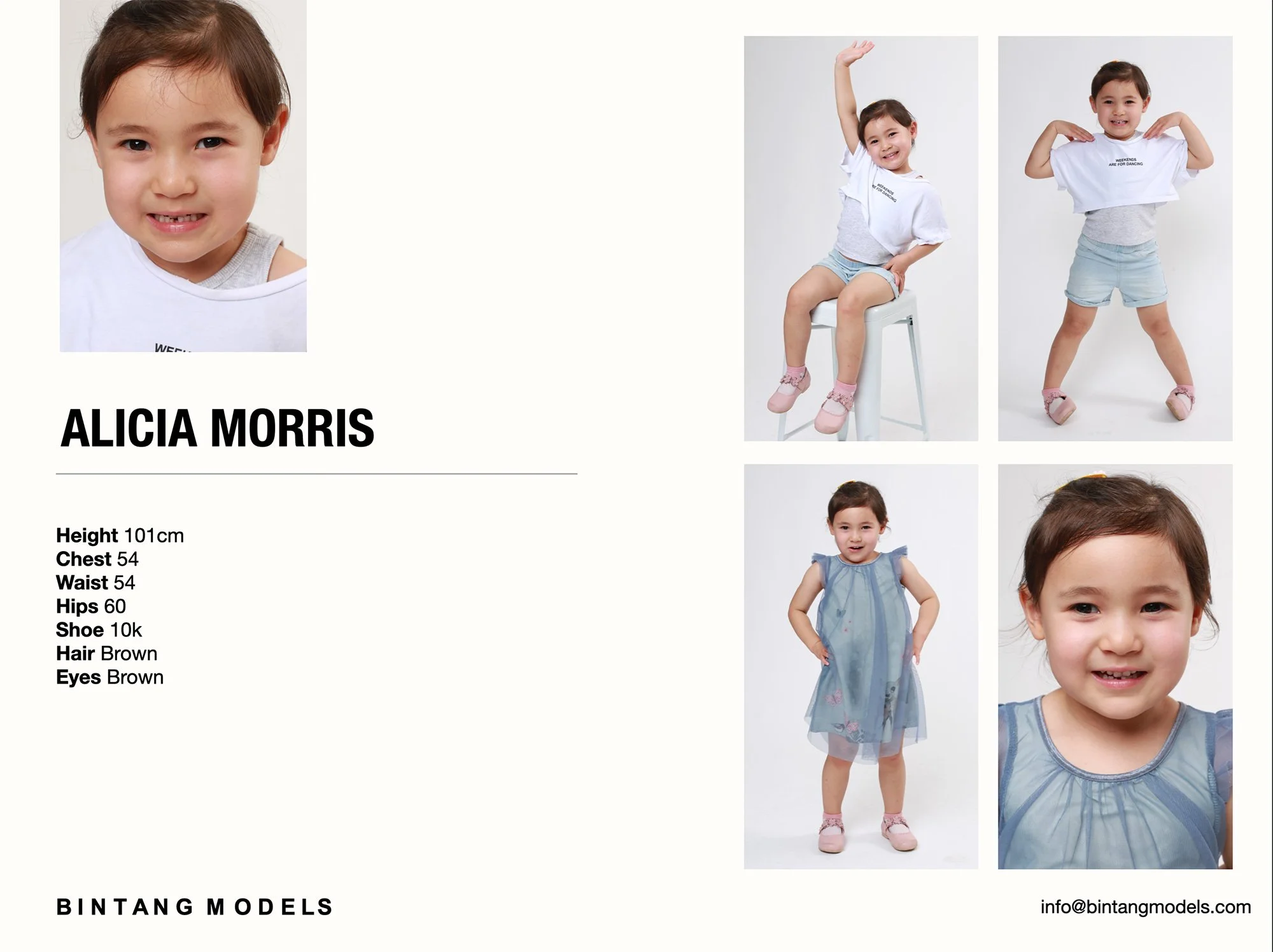 Alicia Morris — BINTANG MODELS & MANAGEMENT