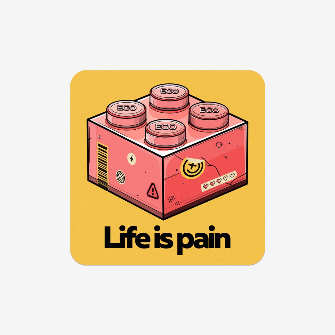 Happy Impulse | Life is Pain - Sticker