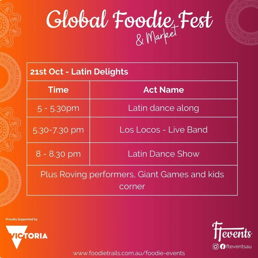 Global Foodie Fest 1 Cochranes Rd, Moorabbin — Foodie Trails