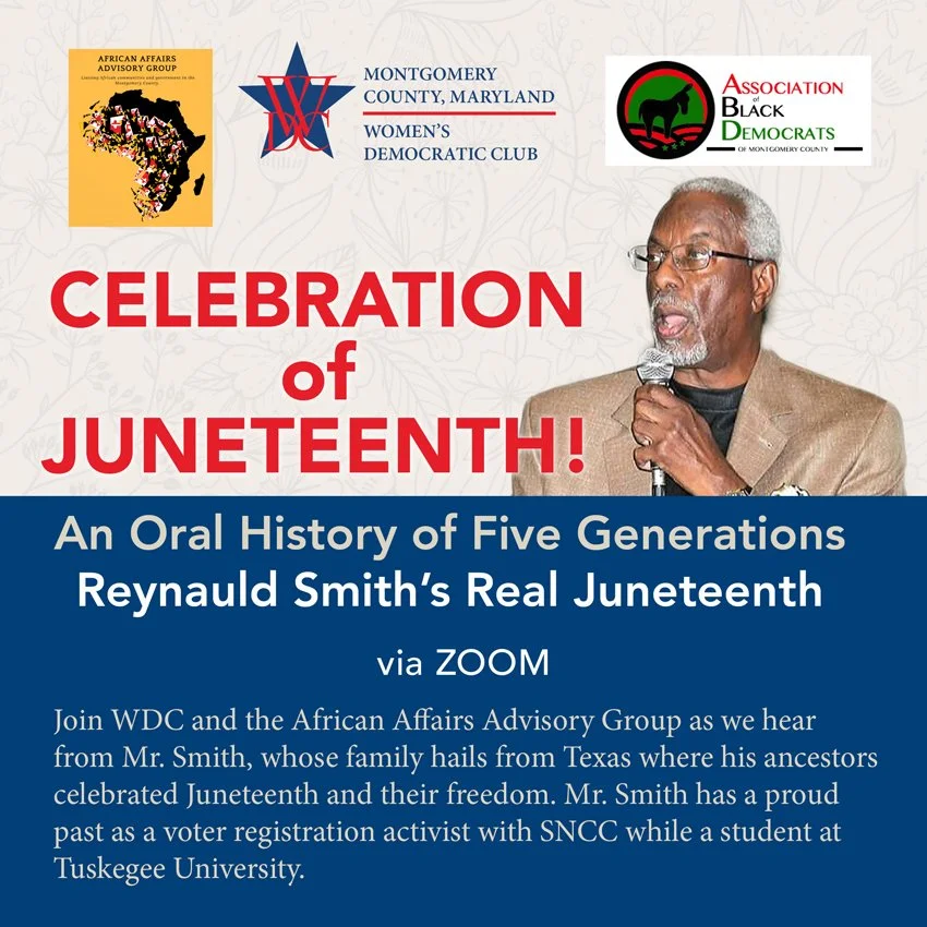 WDC Events — Montgomery County, MD Women's Democratic Club