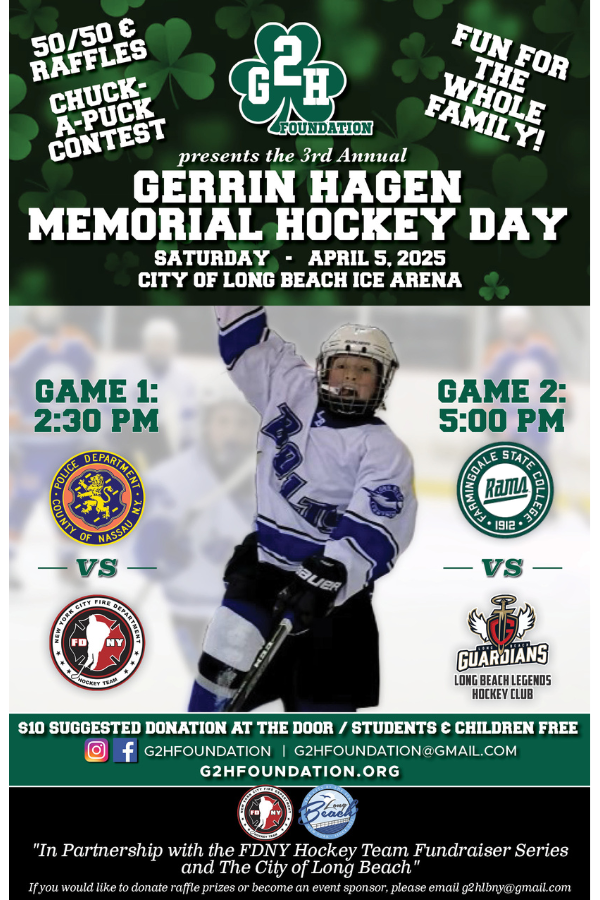 3rd Annual Gerrin Hagen Memorial Hockey Day — G2H