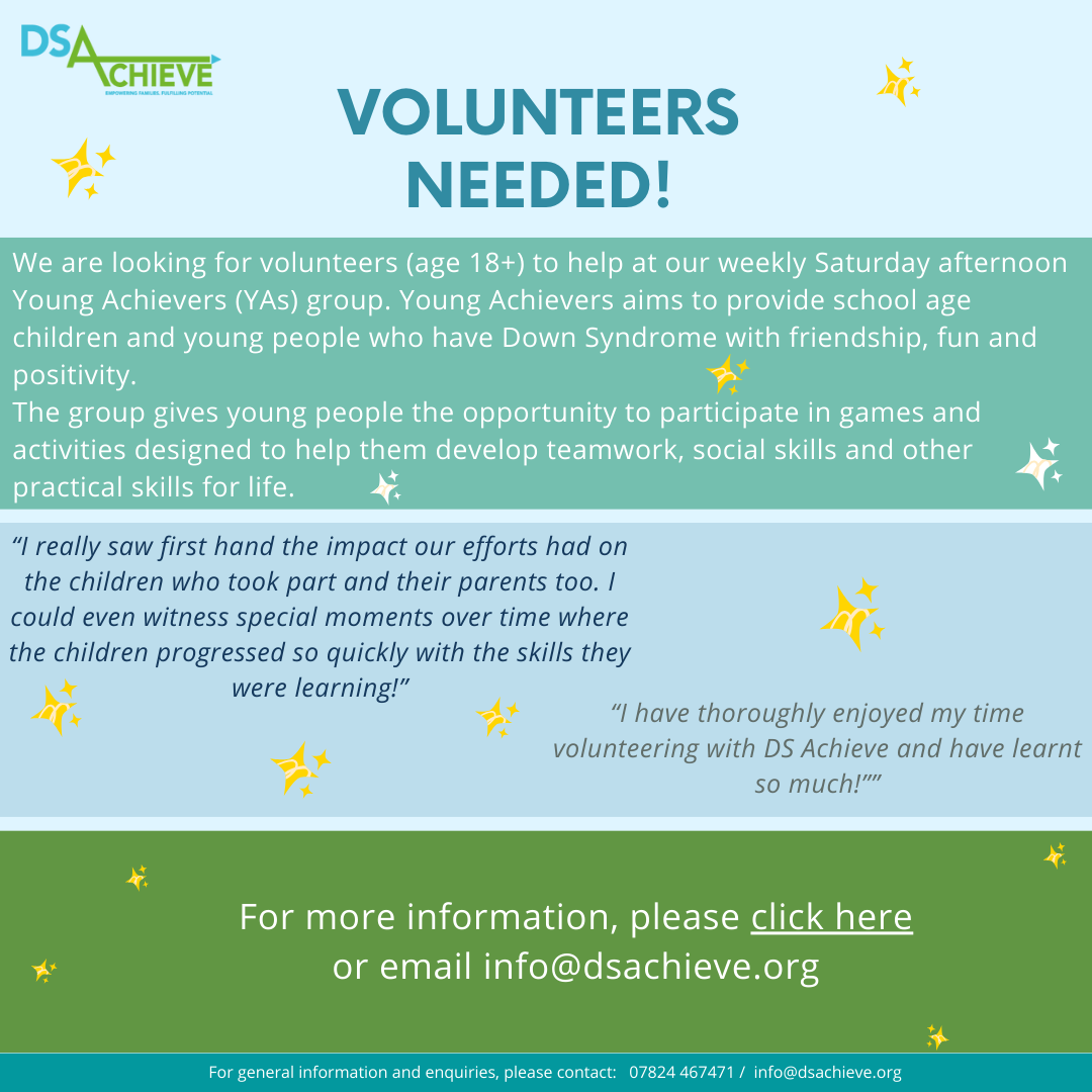 We are looking for adult volunteers to help at Young Achievers ...