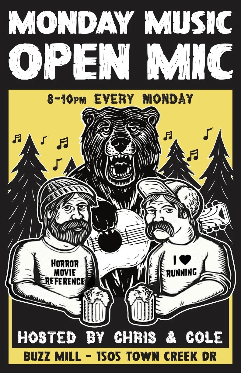 Monday Music Open Mic — Buzz Mill
