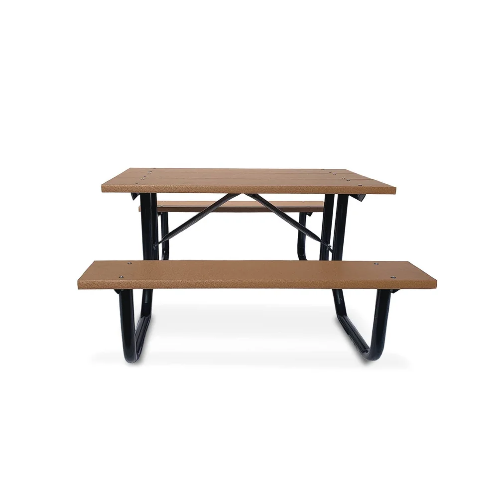 8ft ADA Picnic Table | Wheelchair Accessible | 2-3/8" Steel Frame ...
