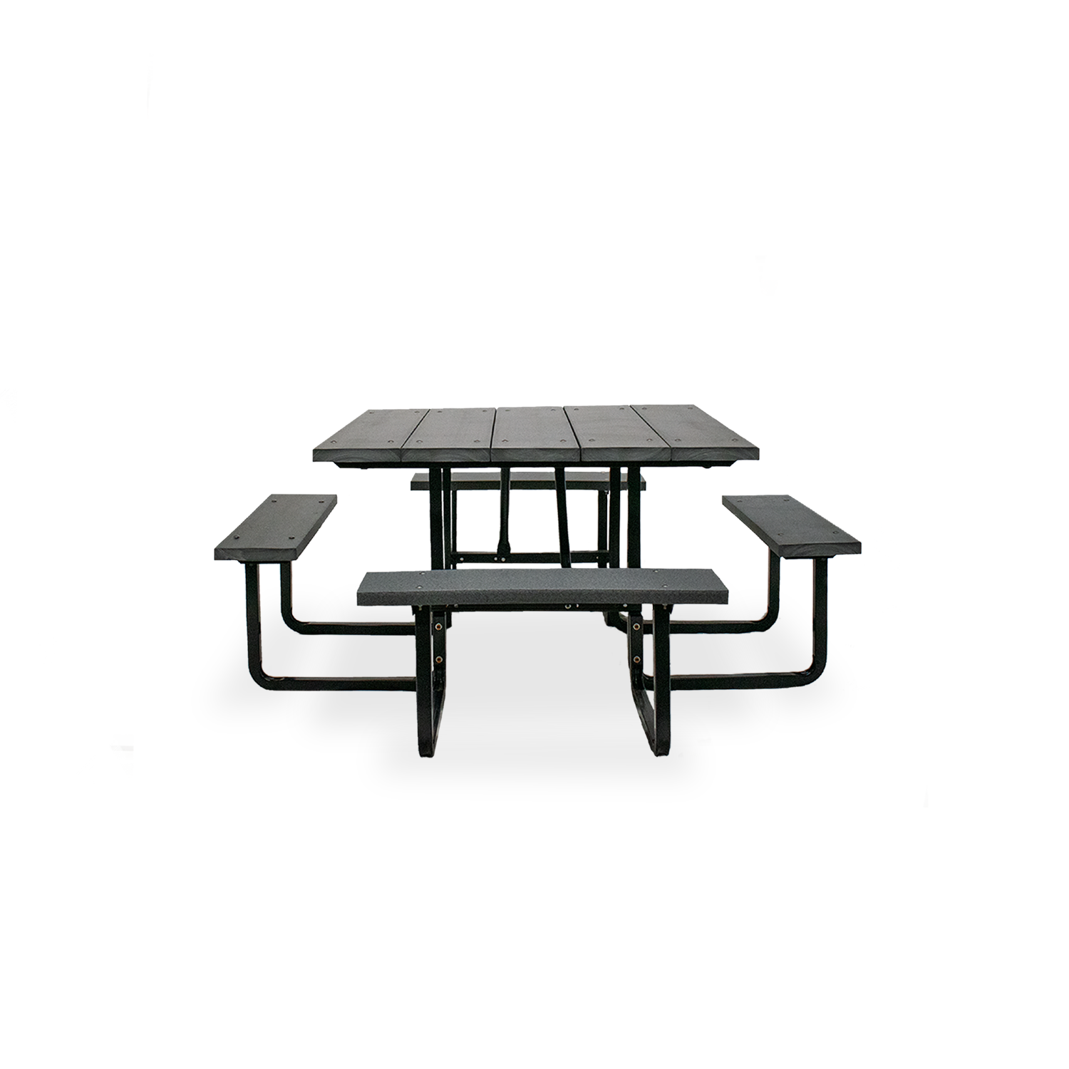 8ft ADA Picnic Table | Wheelchair Accessible | 2-3/8" Steel Frame ...