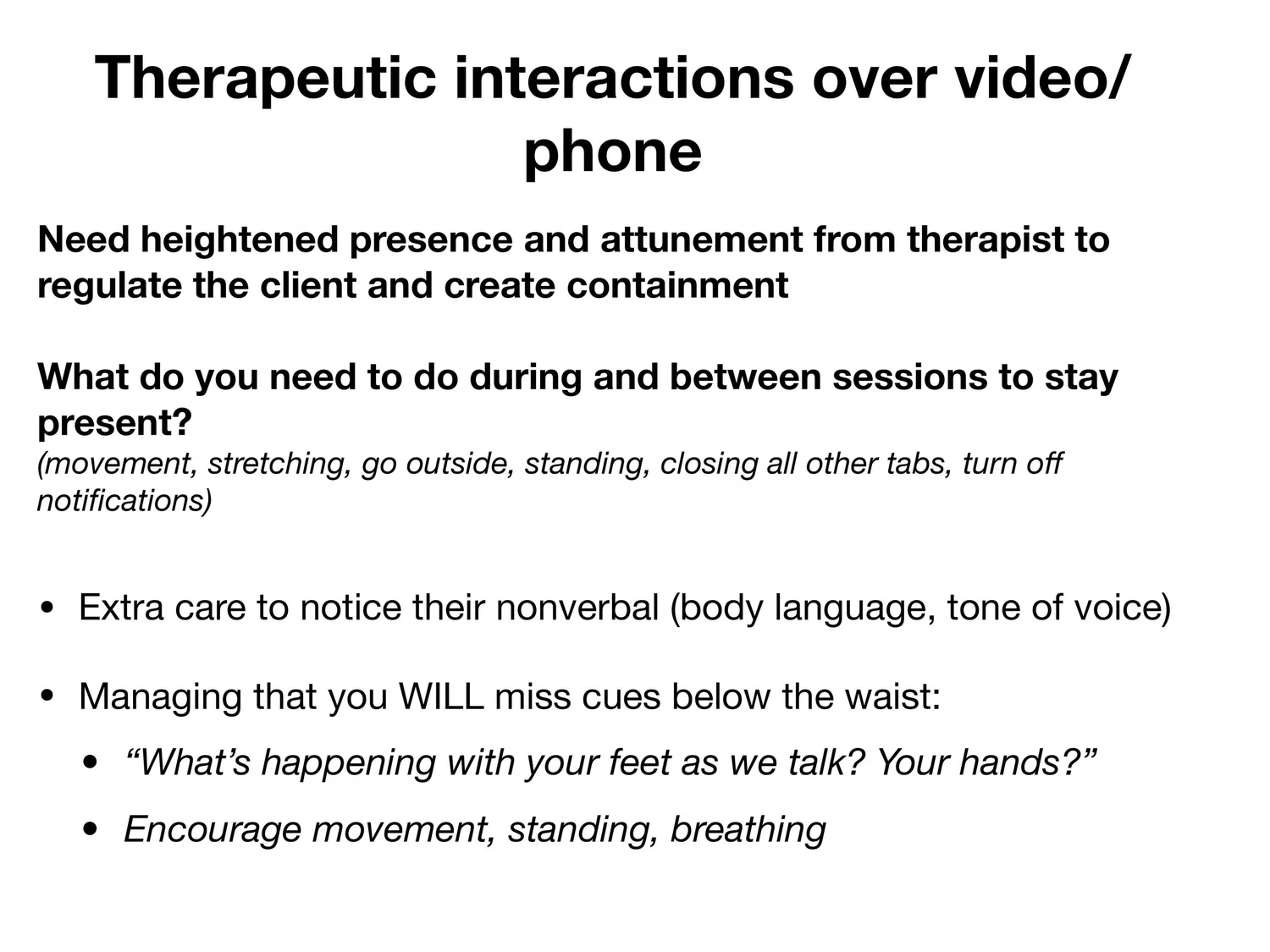 Training for Therapists — Jerrica Danhoff Psychotherapy