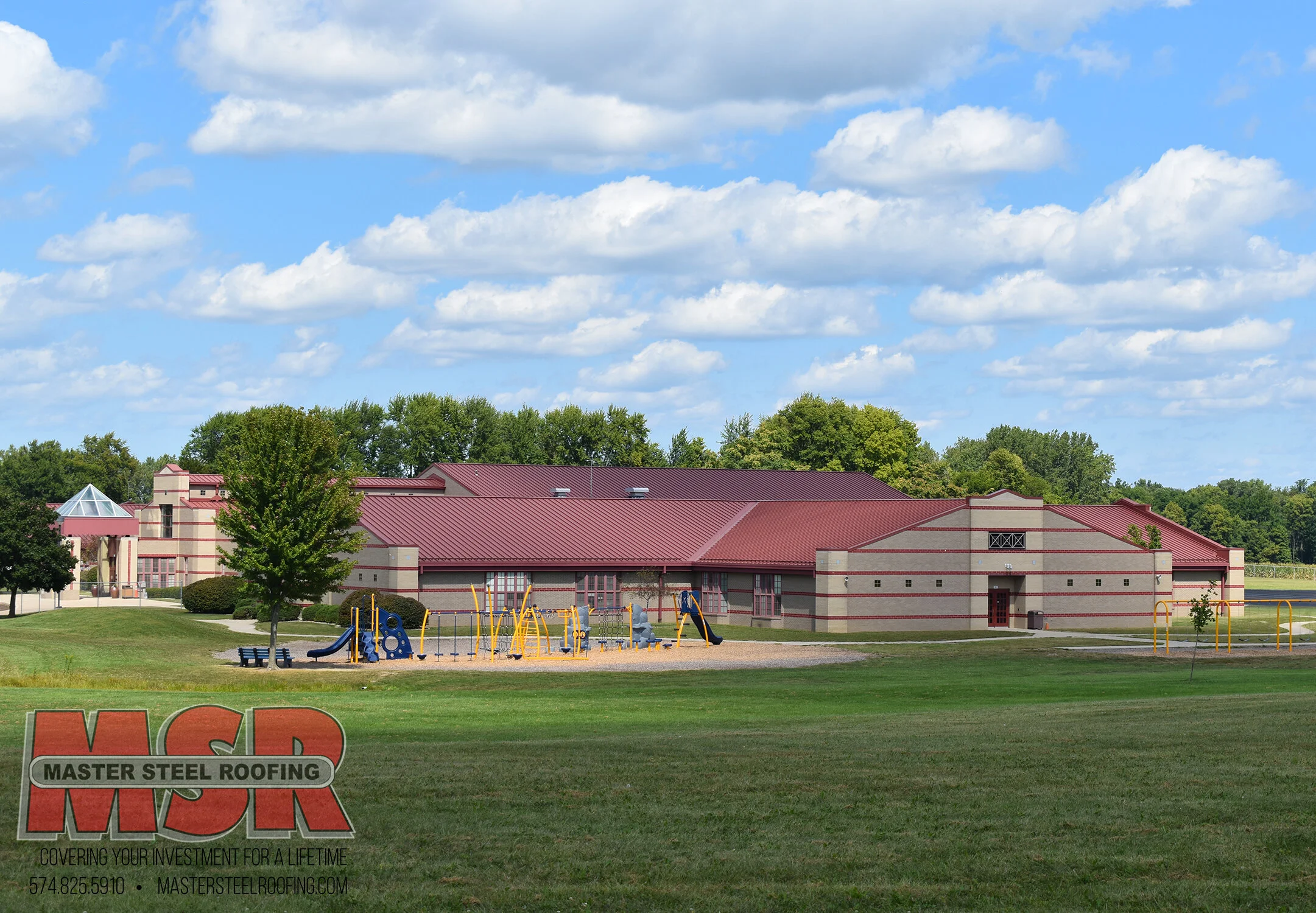 Colonial Red Color Metal Roofing — Master Steel Roofing