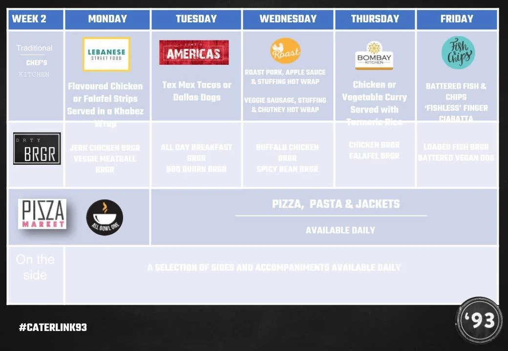 Canteen Menu — UTC Portsmouth