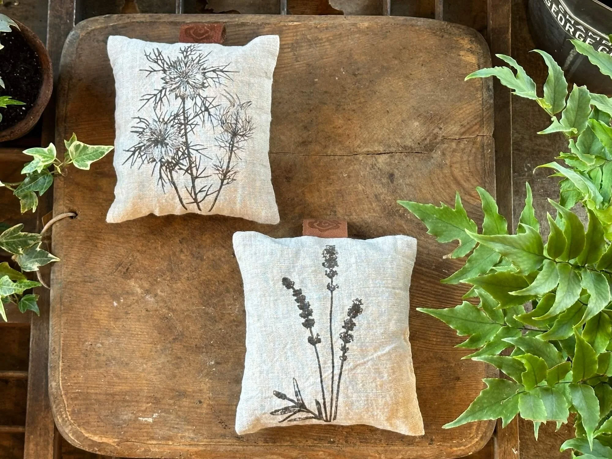 Handmade Linen Sachet Lavender Fragrance Pillow