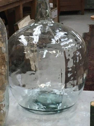 Decorating with Vintage Deminjohn Bottles