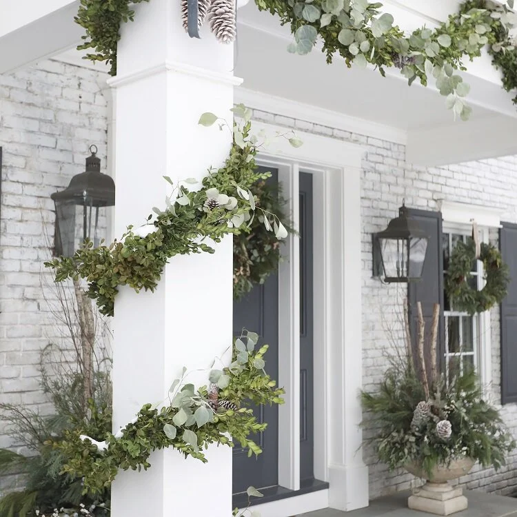 A Warm Welcome Home with Winter Greenery