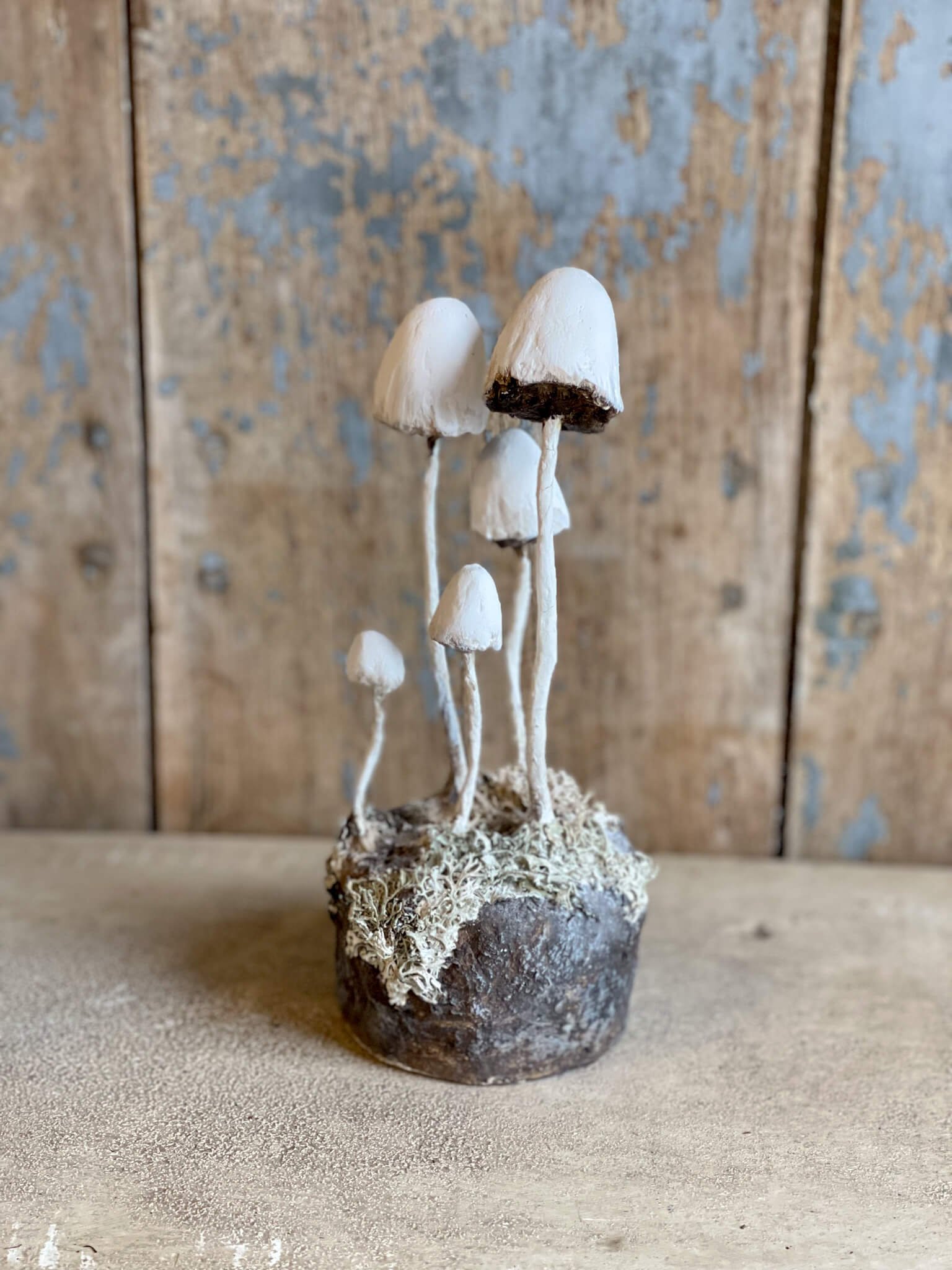 Handmade Paper Mache Champignon Mushroom Sculptures by French Artist ...