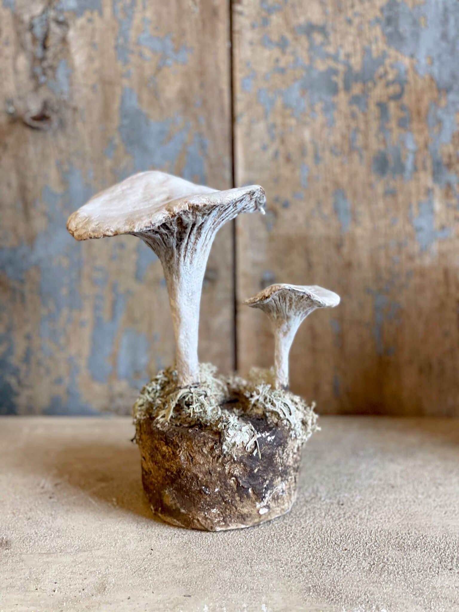 Handmade Paper Mache Champignon Mushroom Sculptures by French Artist ...