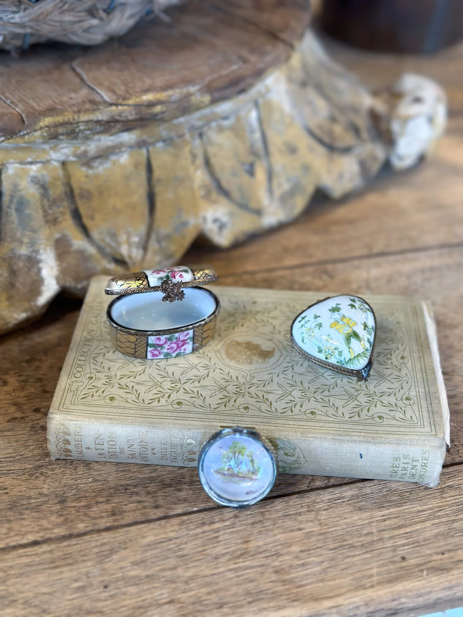 Vintage Limoges France Porcelain Trinket Box, Peint Main Handpainted ...