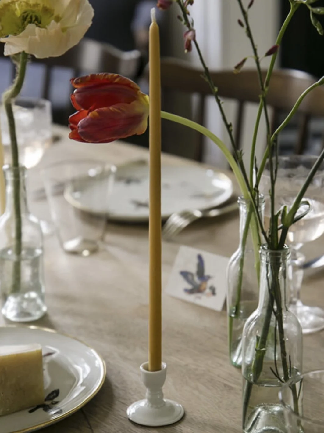 Alix D. Reynis Handmade French Limoges White Porcelain Mini Candlestick ...