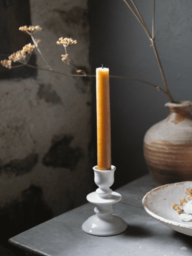 Alix D. Reynis Handmade French Limoges White Porcelain Candlestick ...