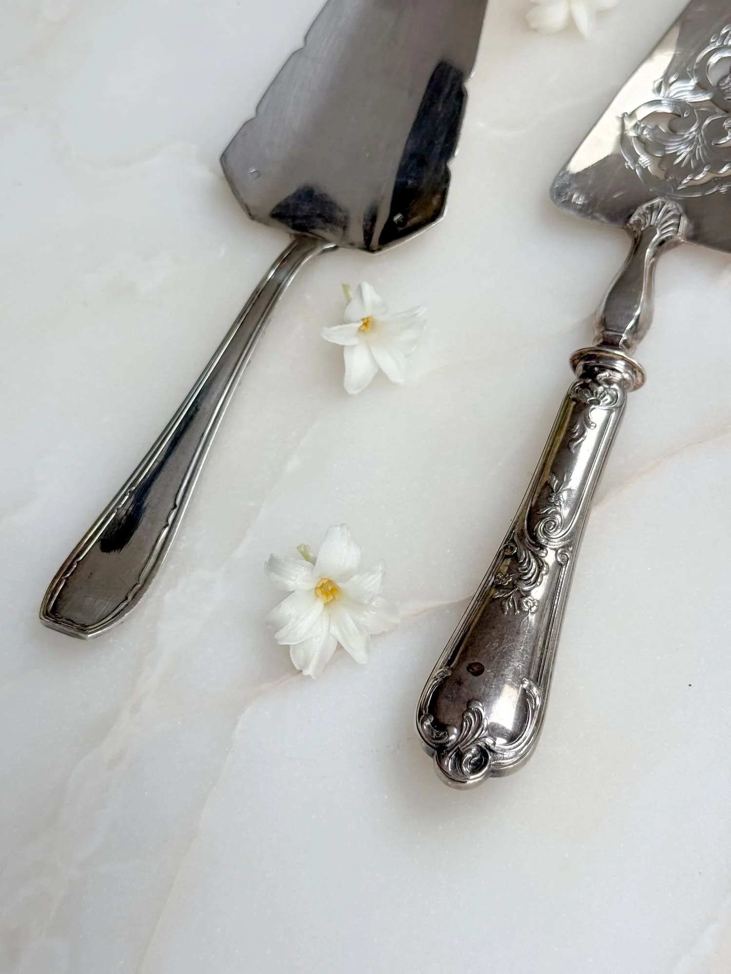 Vintage French Minerva Silver Pie Server Cake Knife