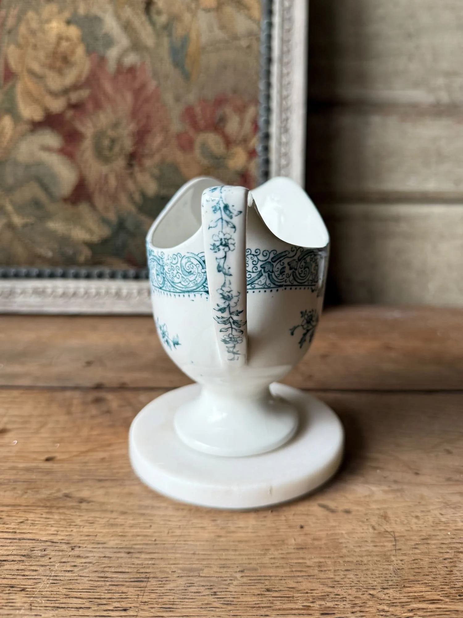 Antique English Blue and White Transferware Ironstone Serving Bowl and ...