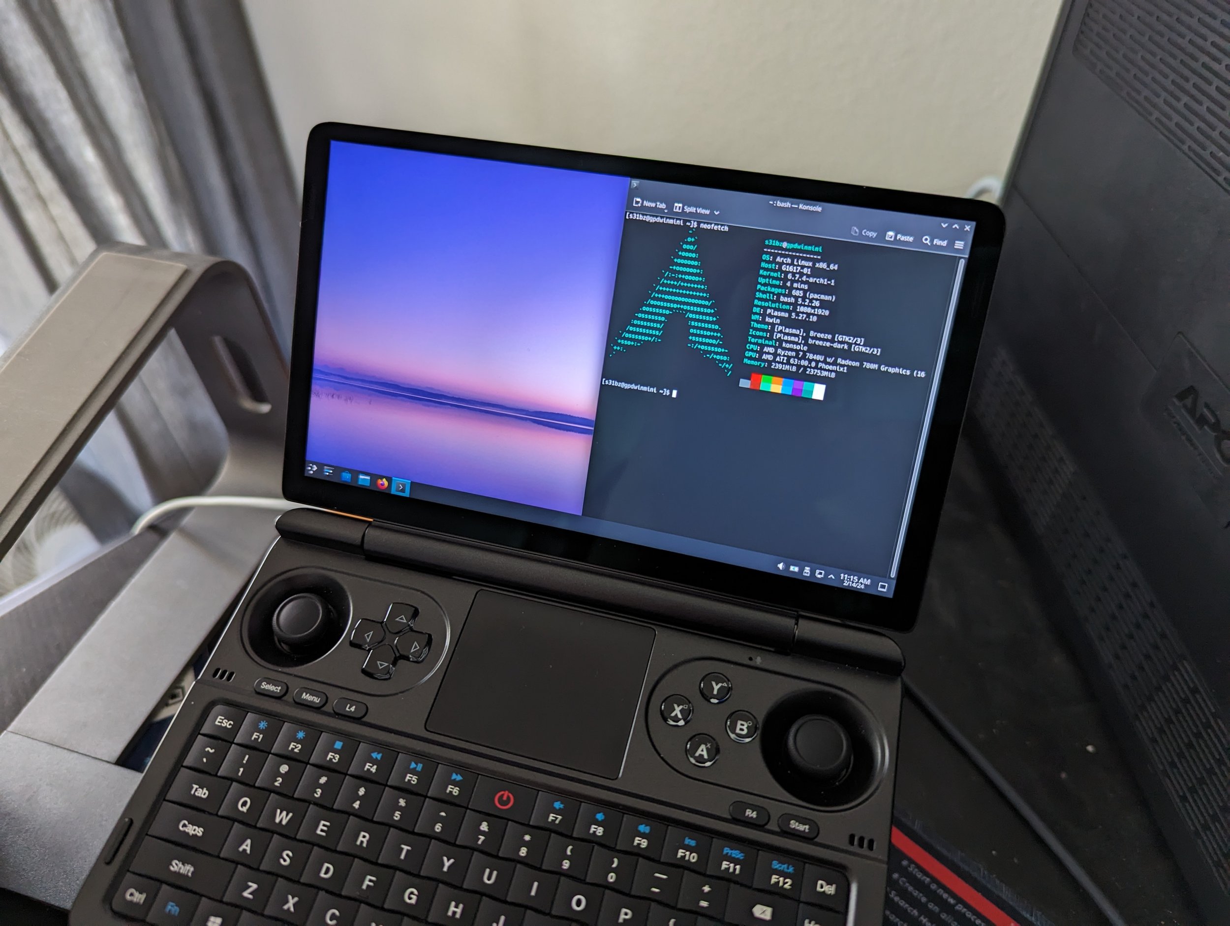 Linux on the GPD Win Mini — Alex Seibz' Site