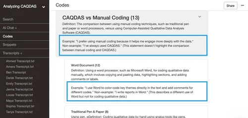 Deductive and Inductive Coding in Qualitative Research — Delve