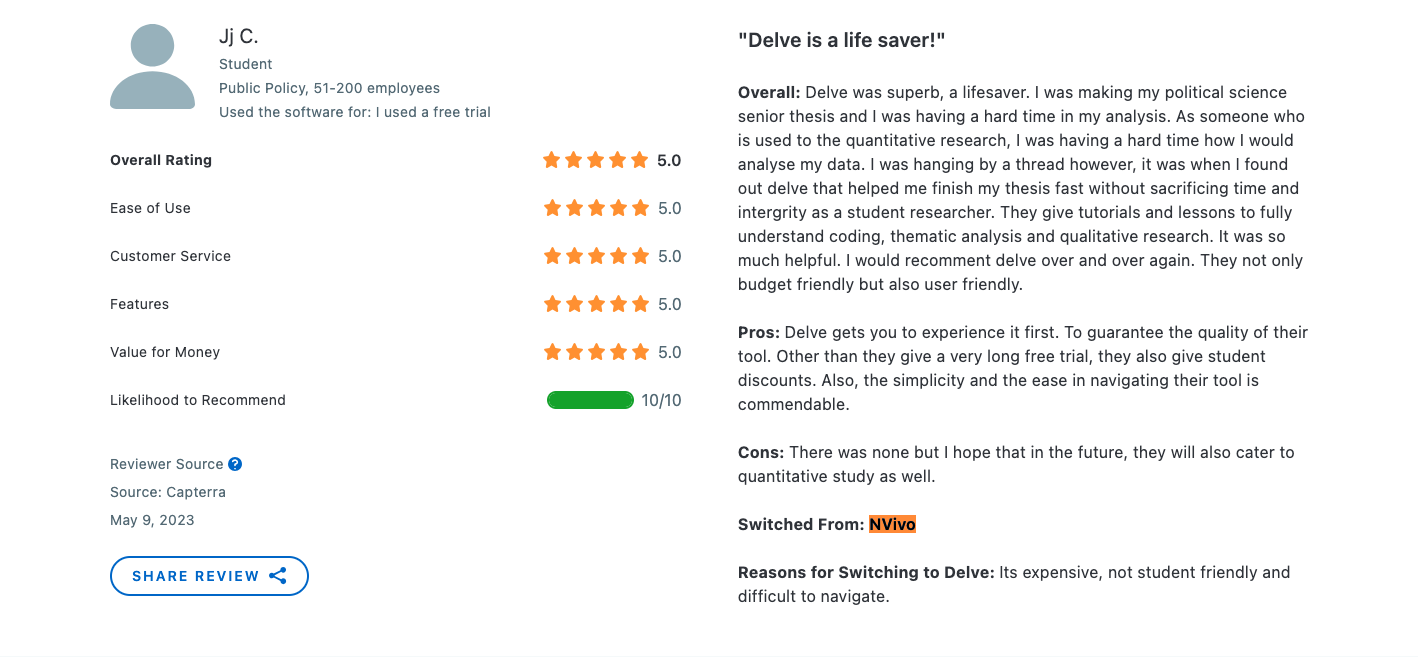 Dedoose vs. NVivo vs. Delve: What's The Best Qualitative Data Analysis Software? — Delve