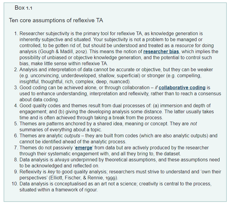 Reflexive Thematic Analysis (RTA) in Qualitative Research — Delve