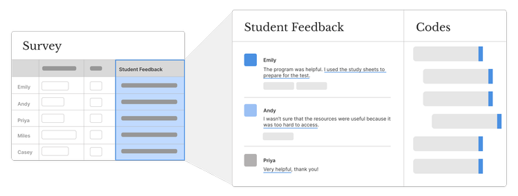 Analyze surveys — Delve