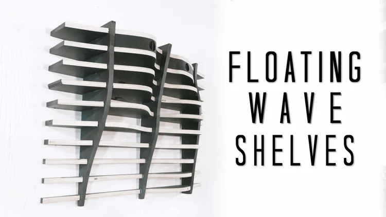 Making a Floating Shelf with "Wave" shape using Fusion 360 and CNC (or ...