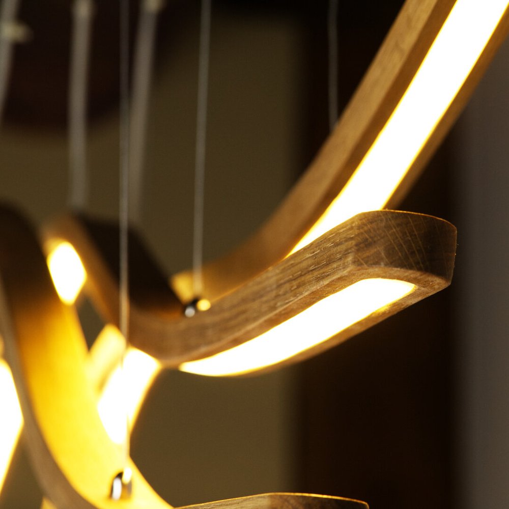 How to Make a DIY Steam Bent LED Pendant Light or Chandelier — MODUSTRIAL MAKER