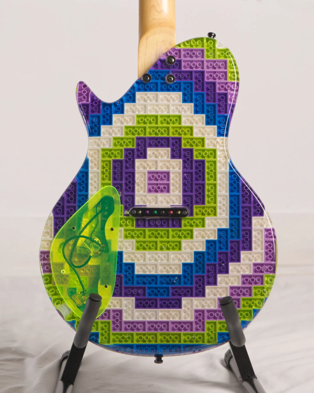 Lego Guitar aka the LEGOcaster - A guitar made from LEGOs and Epoxy ...
