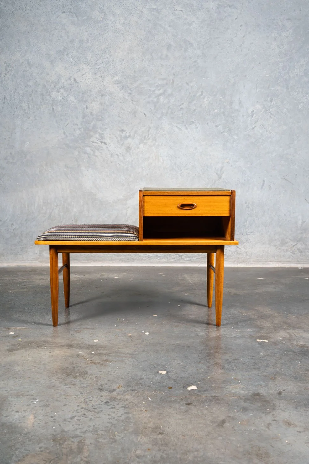 1960's Parker Style "Gossip Chair" Phone Bench