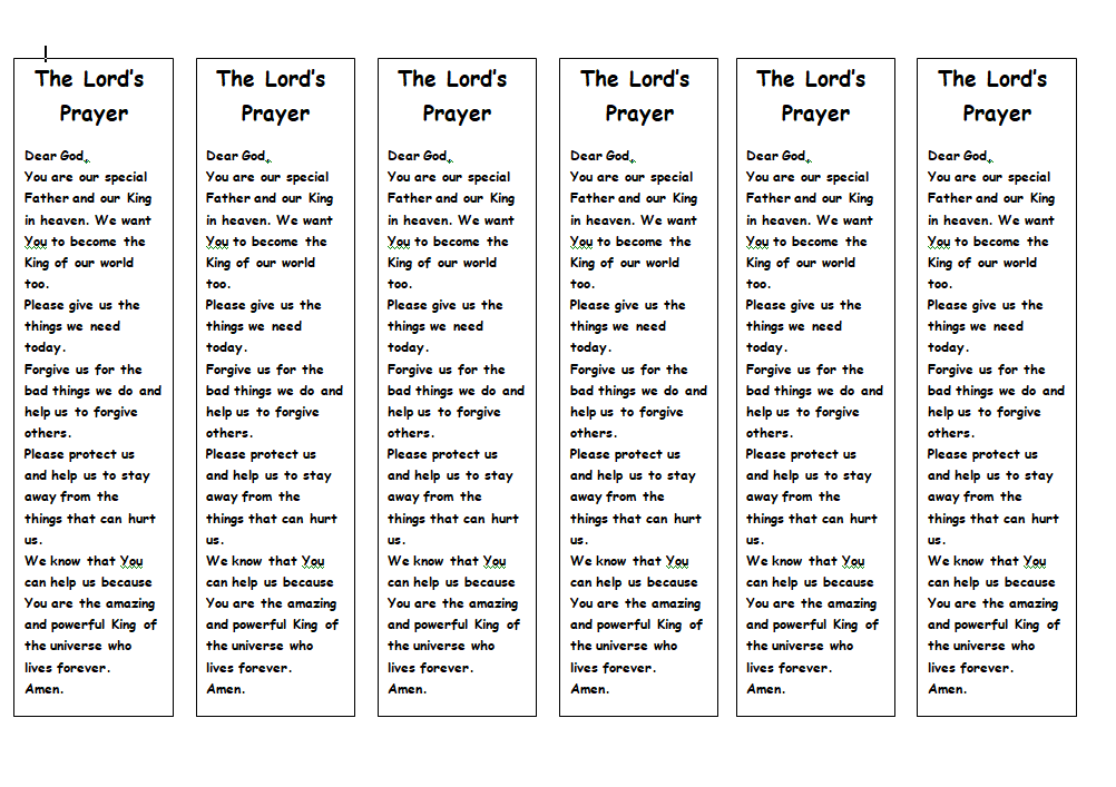 The Lord's Prayer Art Gallery WK1 — Impact Kids
