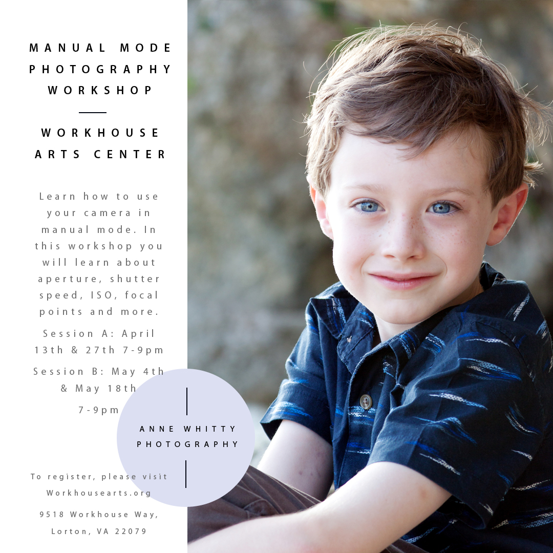 Workhouse Arts Center Photography Workshop — Anne Whitty Photography