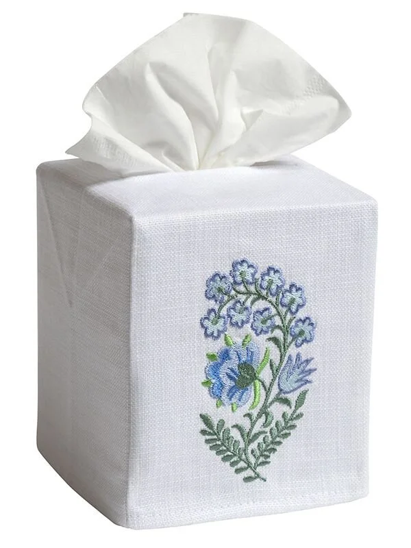 Blue Kleenex Tissue Box