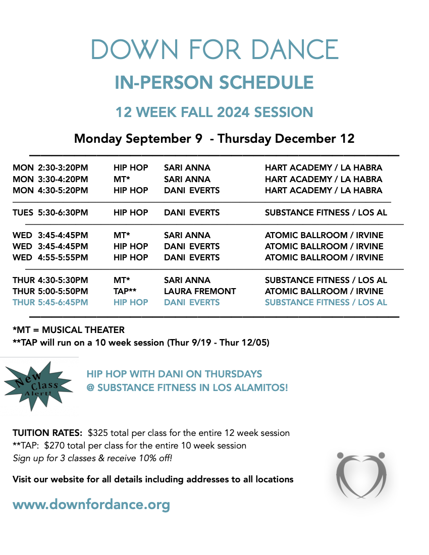 In-Person Program — DOWN FOR DANCE