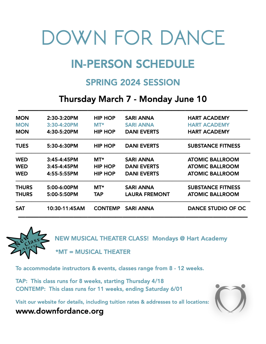 In-Person Program — DOWN FOR DANCE