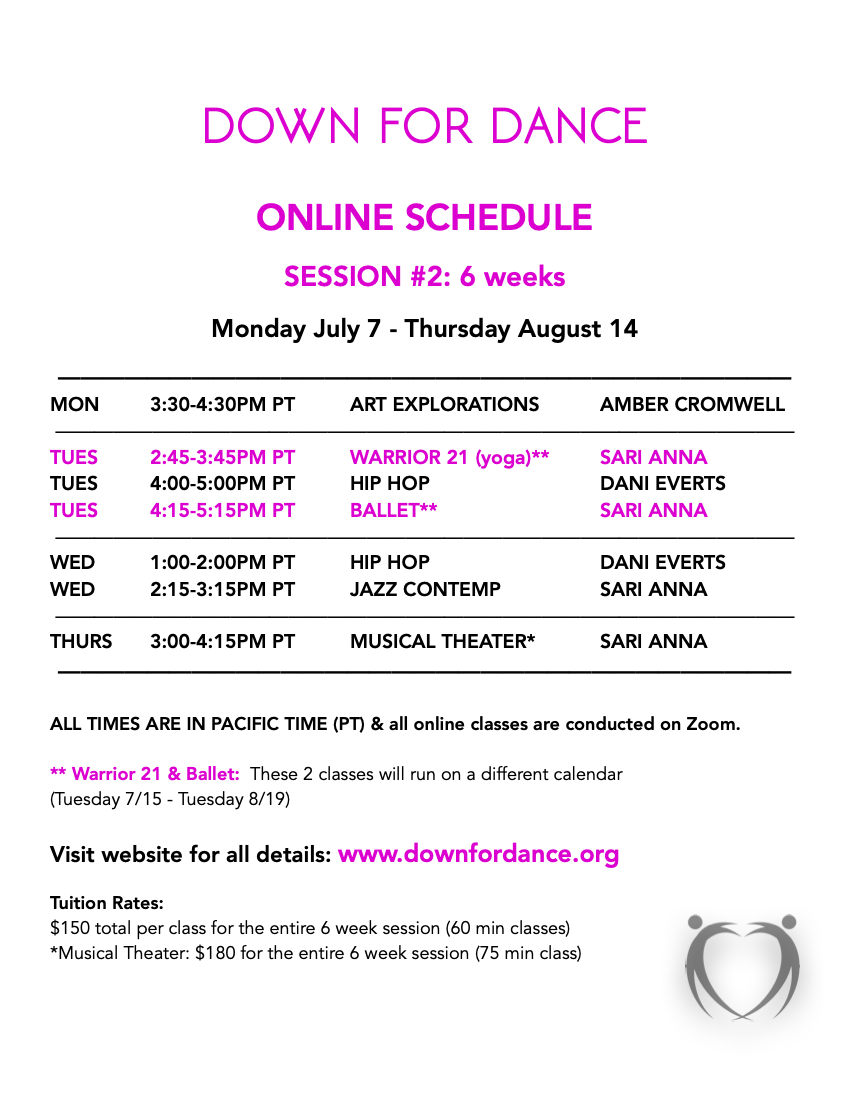 Online Program — DOWN FOR DANCE
