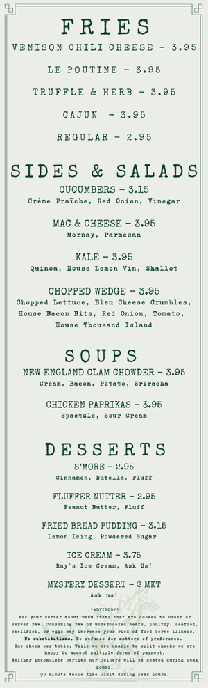 DETROIT MENU — GDS