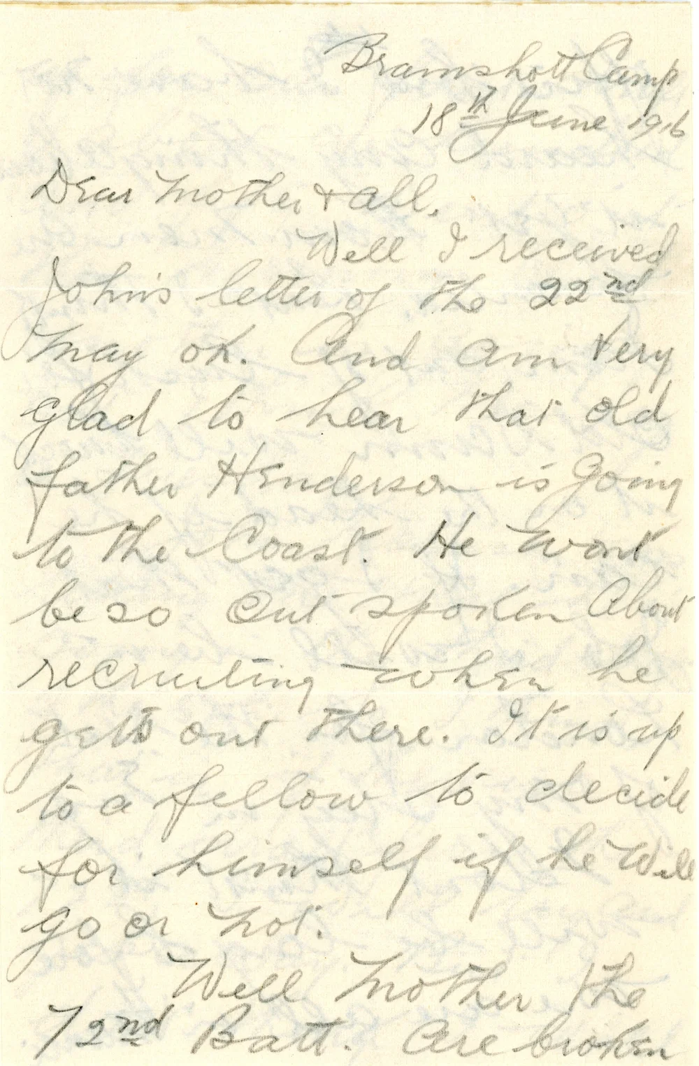 WWI Letters Home — Summerland Museum and Archives