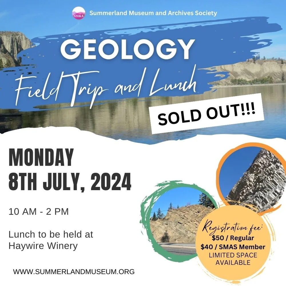 Geology Field Trip & Lunch — Summerland Museum and Archives