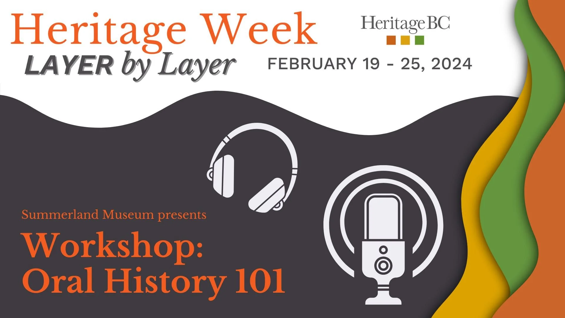 Workshop: Oral History 101 — Summerland Museum and Archives