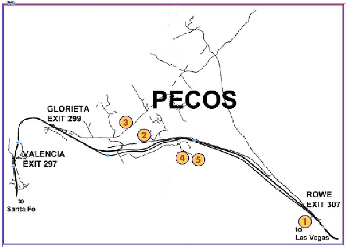 Map — Pecos Studio Tour