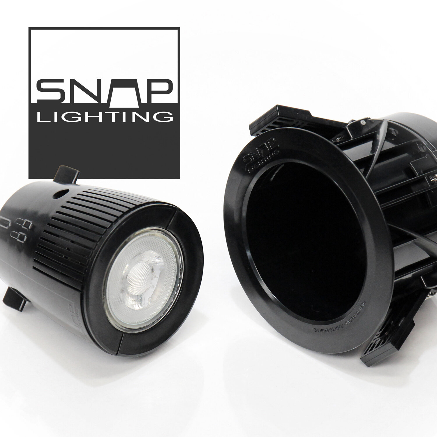 Snap Lighting — LED Downlight - GU10 Kit (Black, with Socket)