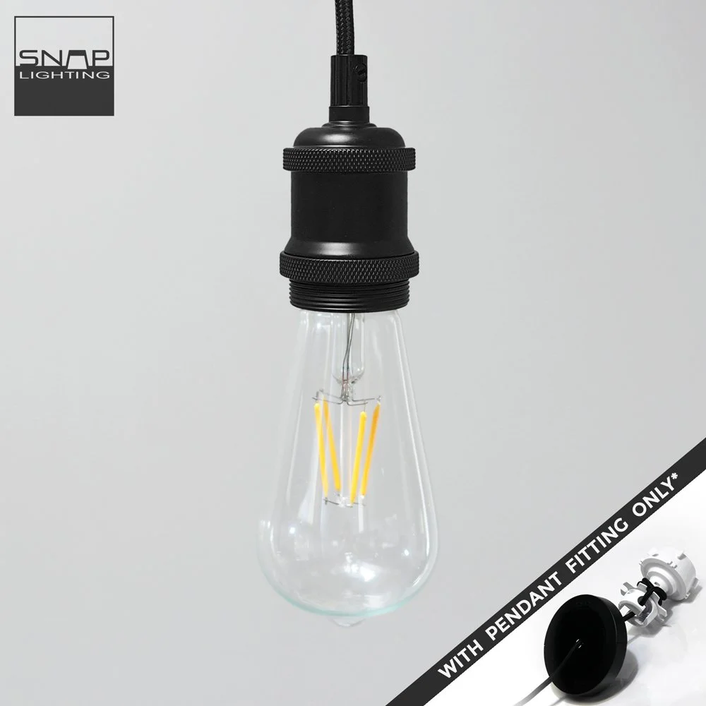 Snap Lighting — Lennox - Matte Black Downlight to Pendant Conversion ...
